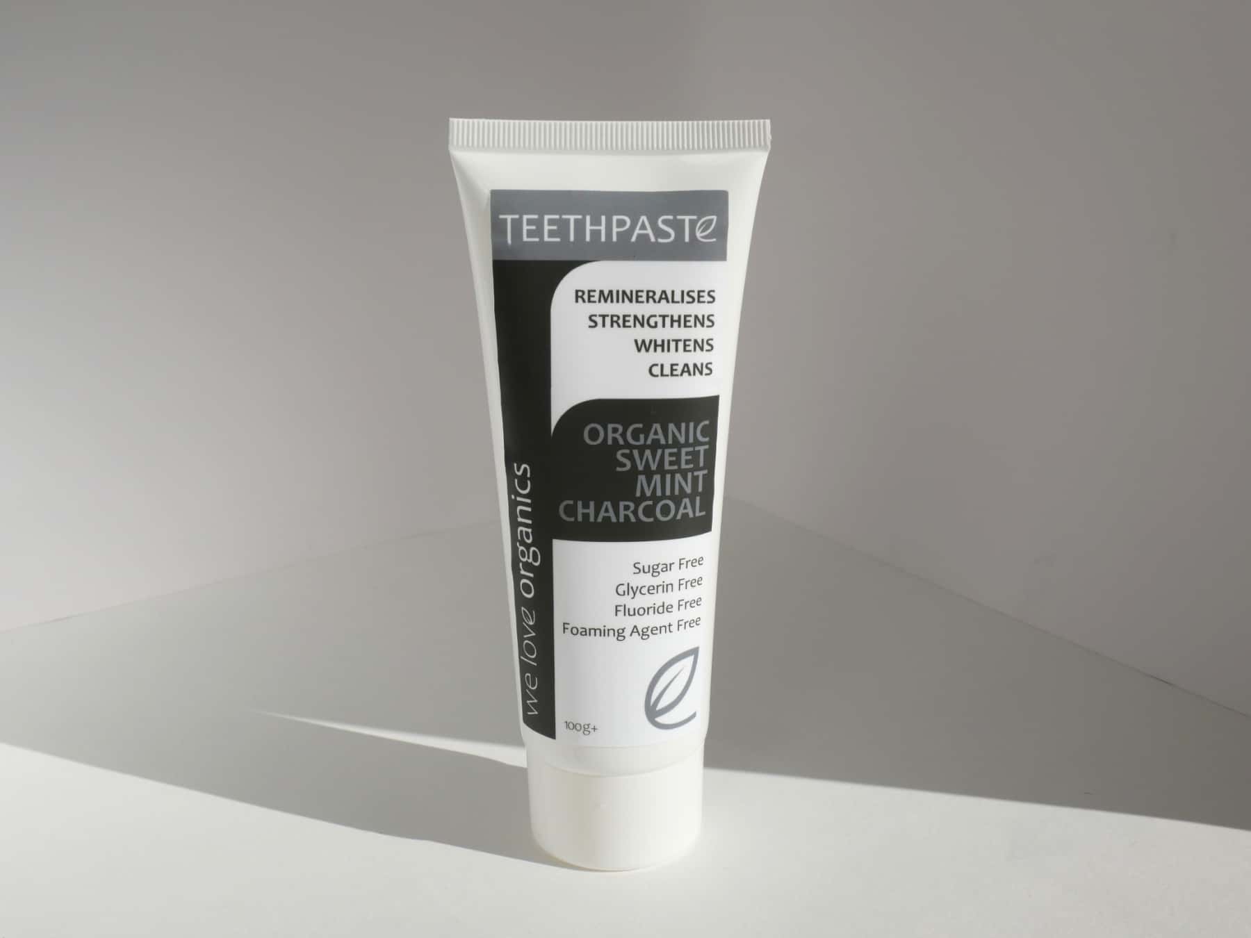 Organic Sweet Mint Charcoal Teethpaste (Toothpaste) Recyclable Tube- We ...