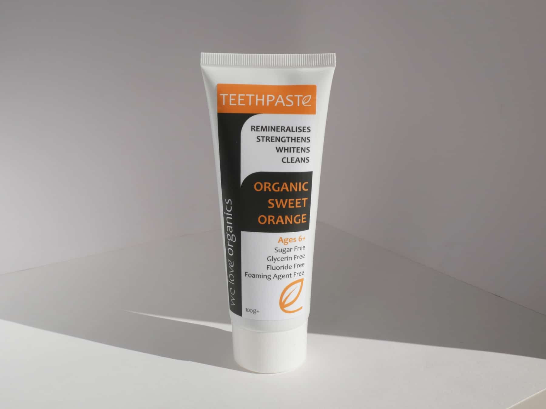 Organic Sweet Orange Teethpaste (Toothpaste) Recyclable Tube - We Love ...