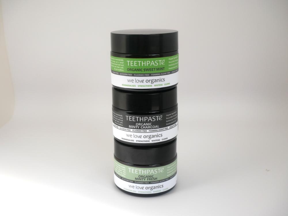 Choose Any 3 Teethpaste Jars - We Love Organics
